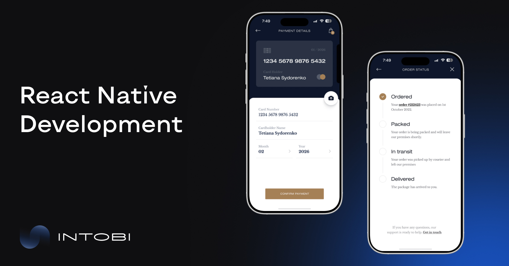 React Native Development Services - Intobi